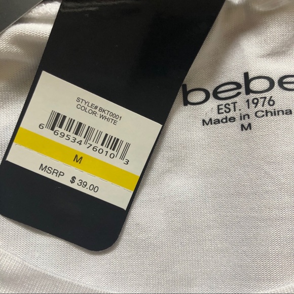 bebe | Tops | Bebe Bling Short Sleeve Tee | Poshmark
